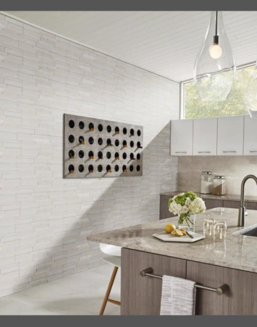 Arctic White 3d Stacked Stone